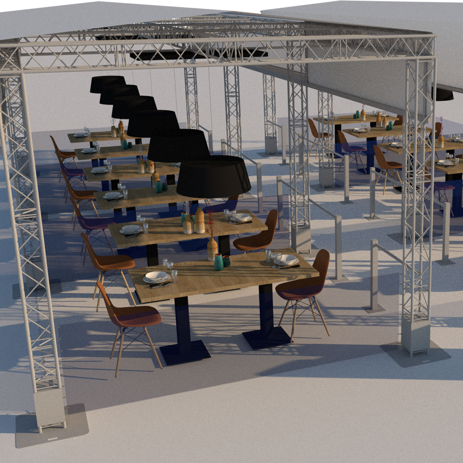 (Temporary) terrace covers - Eurotruss